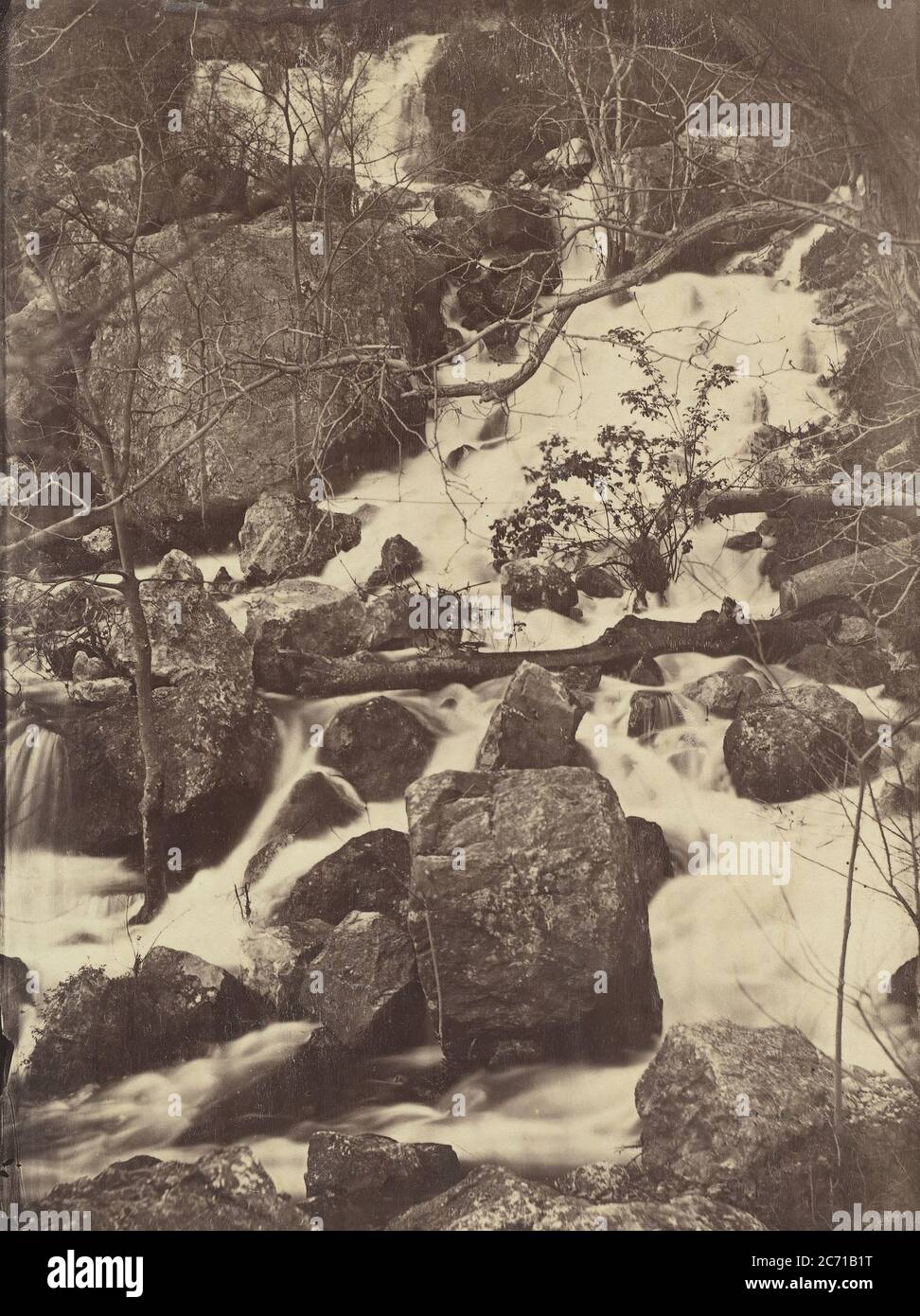 [Trees and Waterfalls], 1860-65 Stock Photo - Alamy