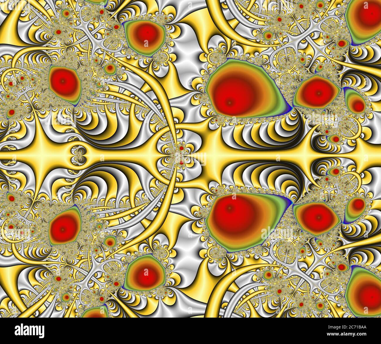 Computer generated abstract colorful fractal artwork for creative ...