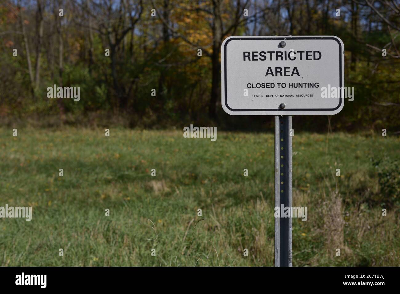 Restricted Area Sign Stock Photo - Alamy