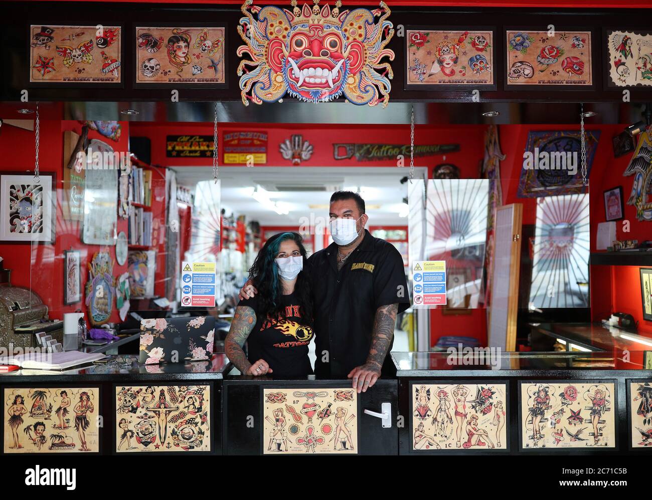 Tattoo artist Naresh Bhana and his wife Sonia at their Flamin' Eight ...