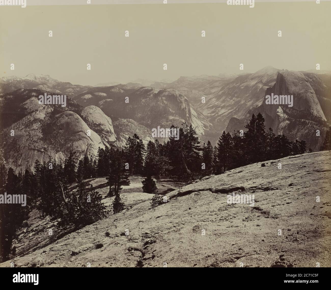 The Domes from Sentinel Dome, 1866 Stock Photo - Alamy