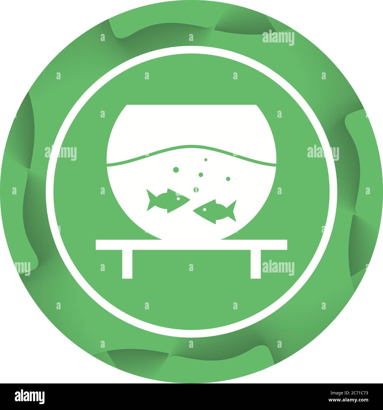 Unique Fish Bowl Vector Glyph Icon Stock Vector Image & Art - Alamy