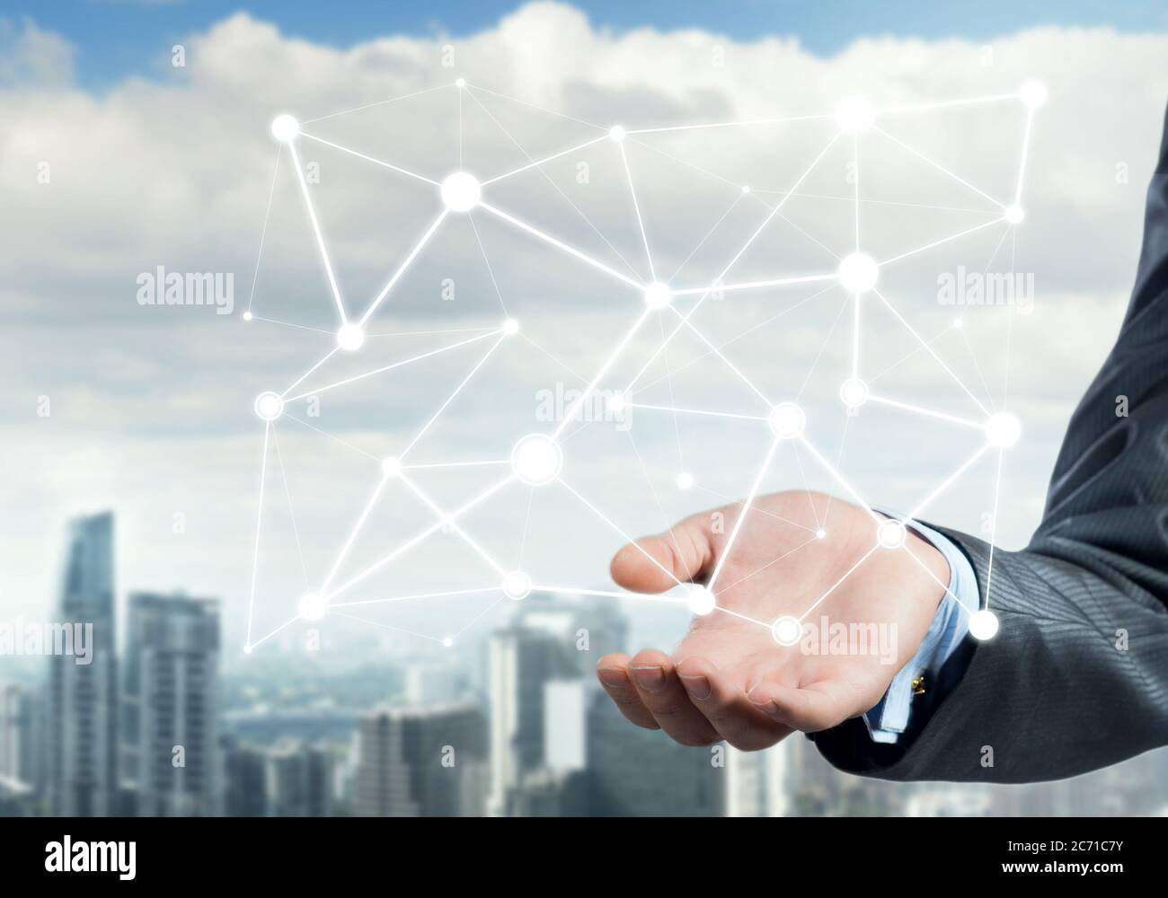 Presenting connection and interaction concept Stock Photo - Alamy