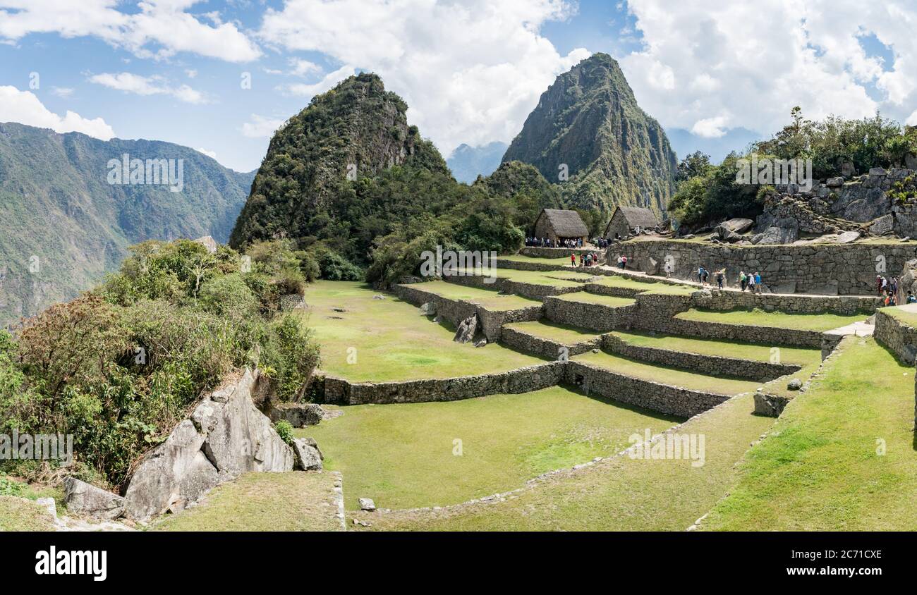 Machu Picchu, Peru - September 2017: View of the Lost Incan City of ...