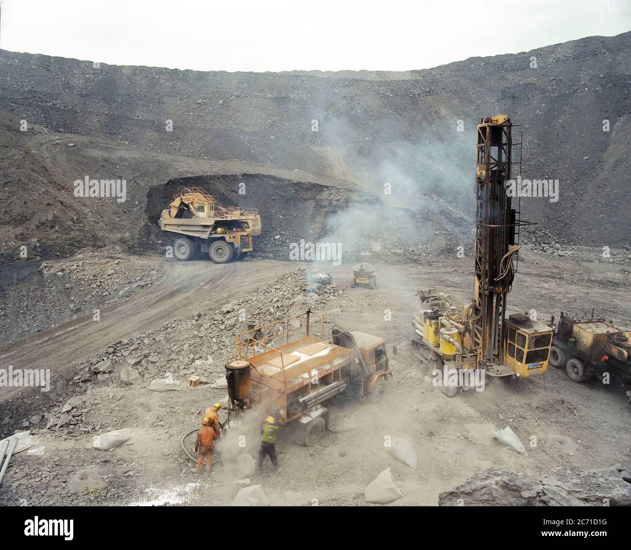 Opencast Mining At A Site In South Wales High Resolution Stock ...