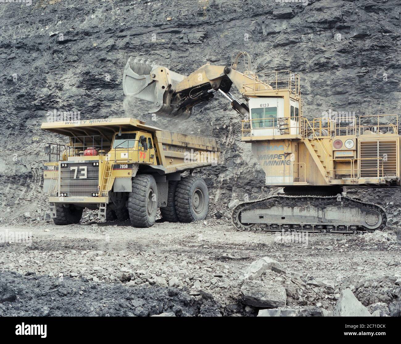 Ffos lass opencast coal mine hi-res stock photography and images - Alamy