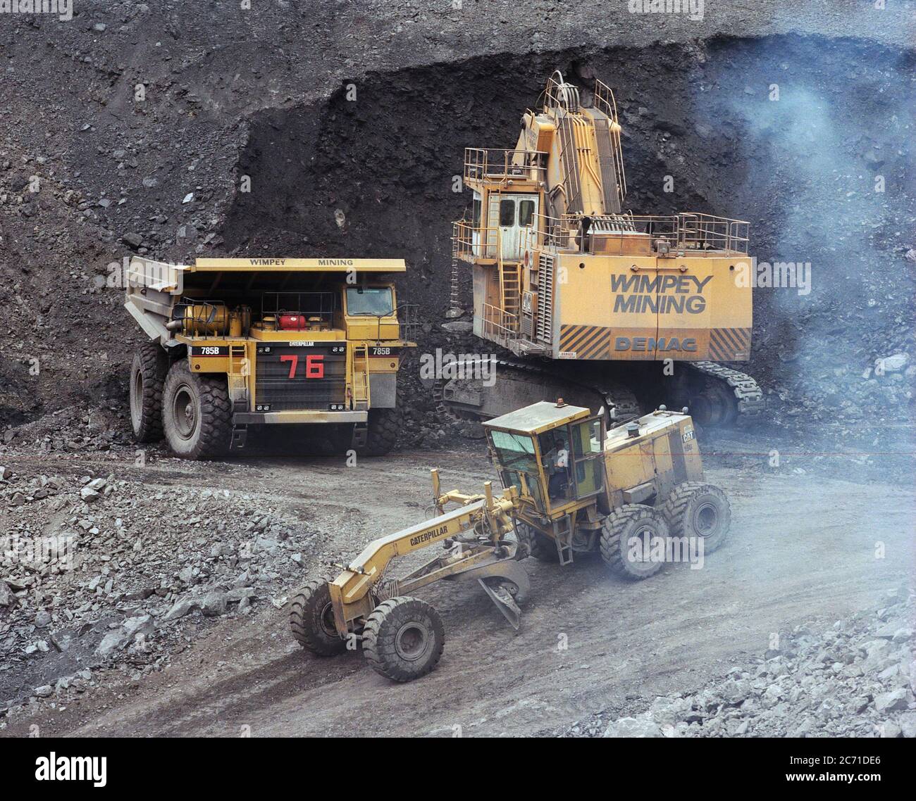 Ffos lass opencast coal mine hi-res stock photography and images - Alamy
