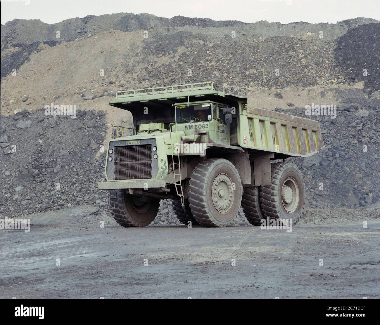 Gilfach Iago opencast coal mine, south Wales, Uk shot in 1997 Stock ...