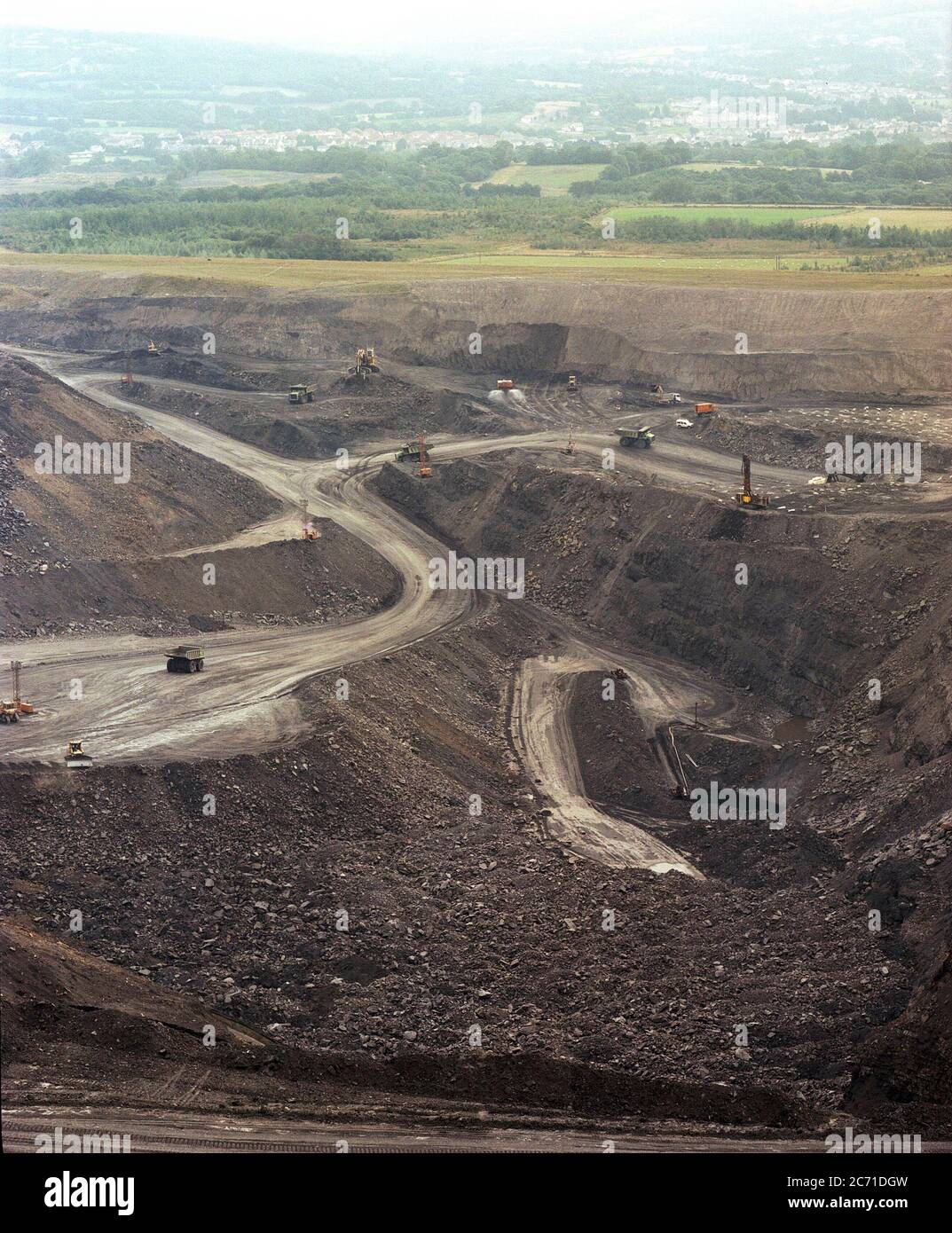 Ffos lass opencast coal mine hi-res stock photography and images - Alamy