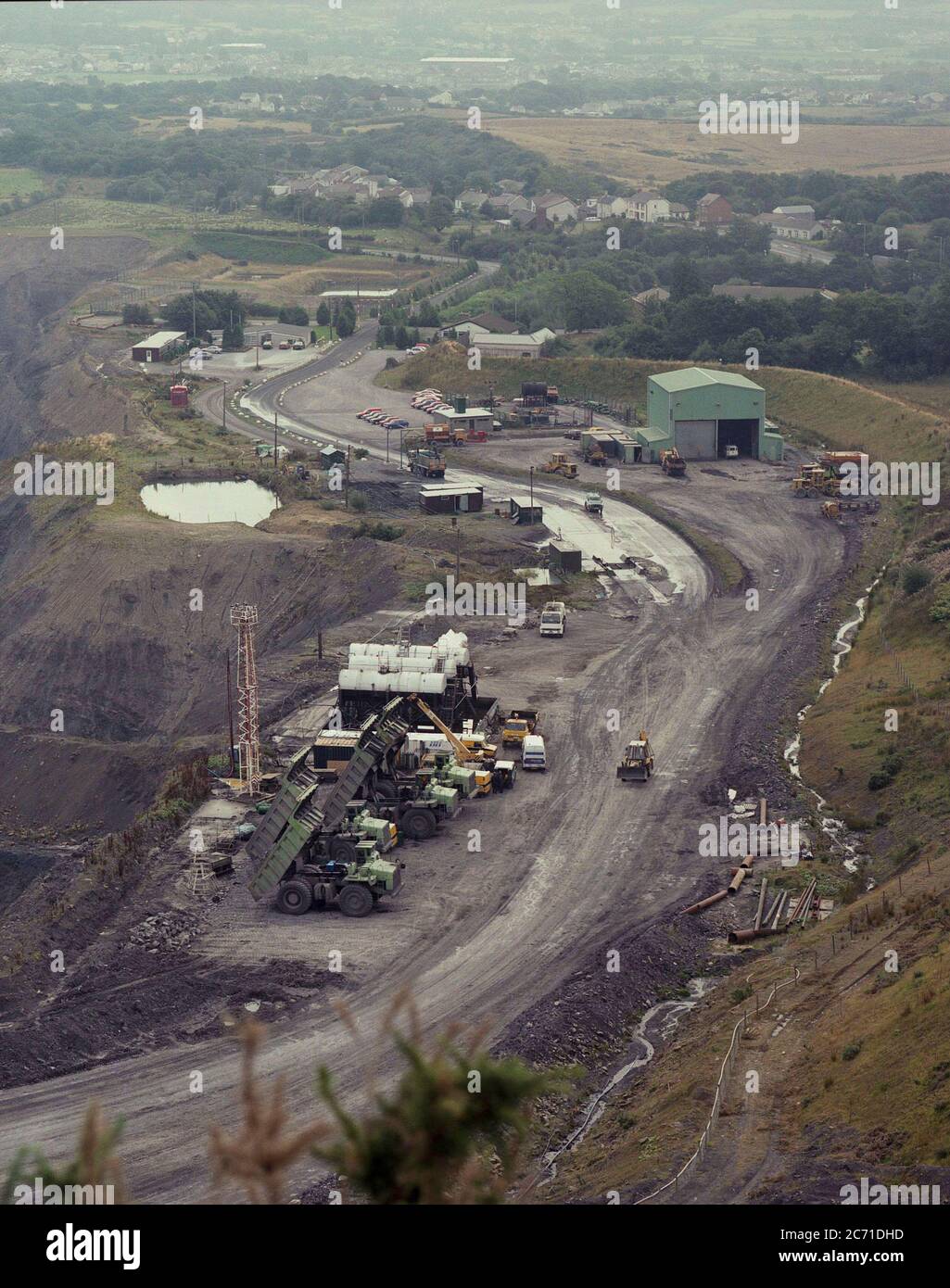 Ffos lass opencast coal mine hi-res stock photography and images - Alamy