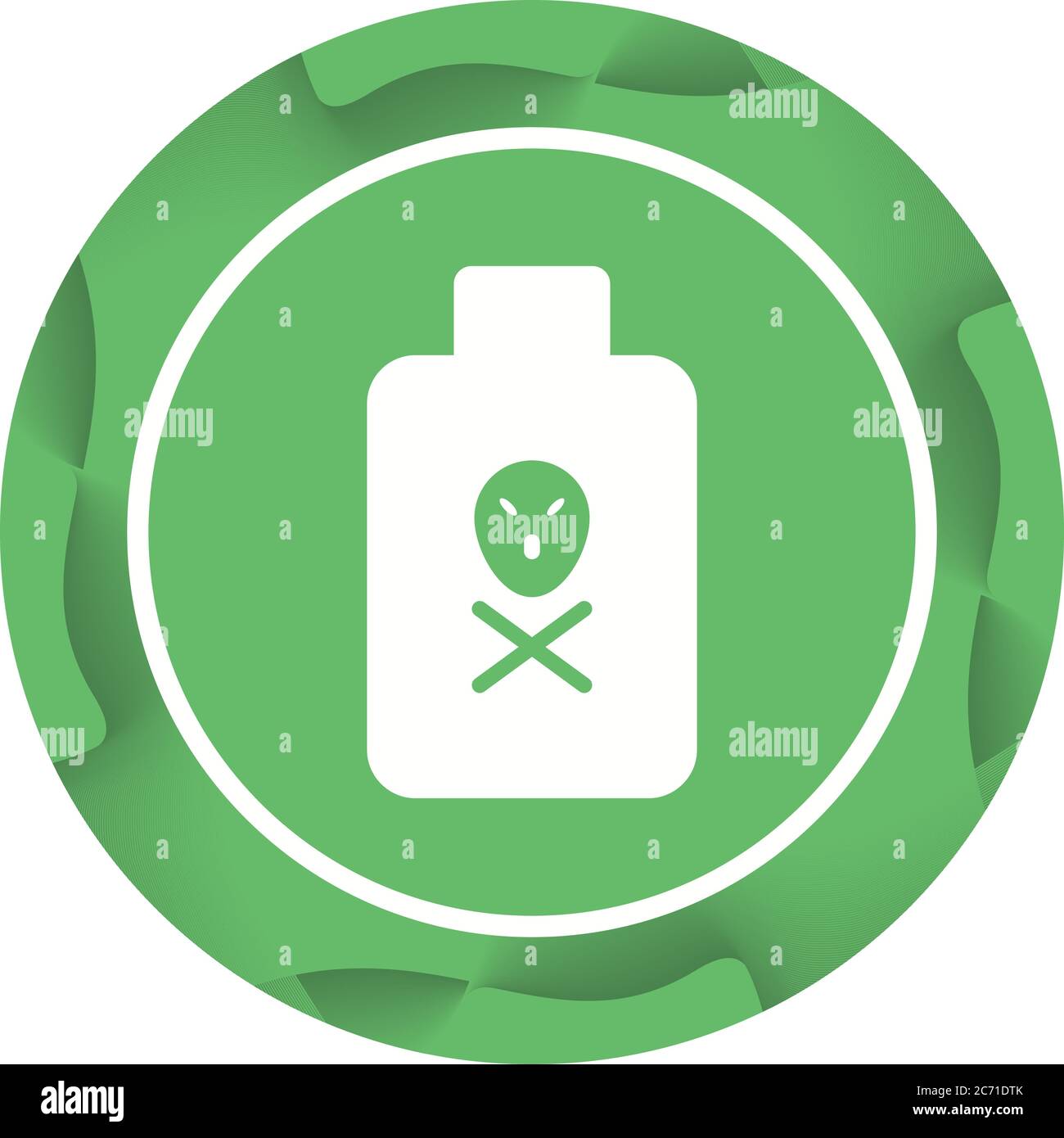 Unique Dangerous Chemical Vector Glyph Icon Stock Vector Image & Art ...