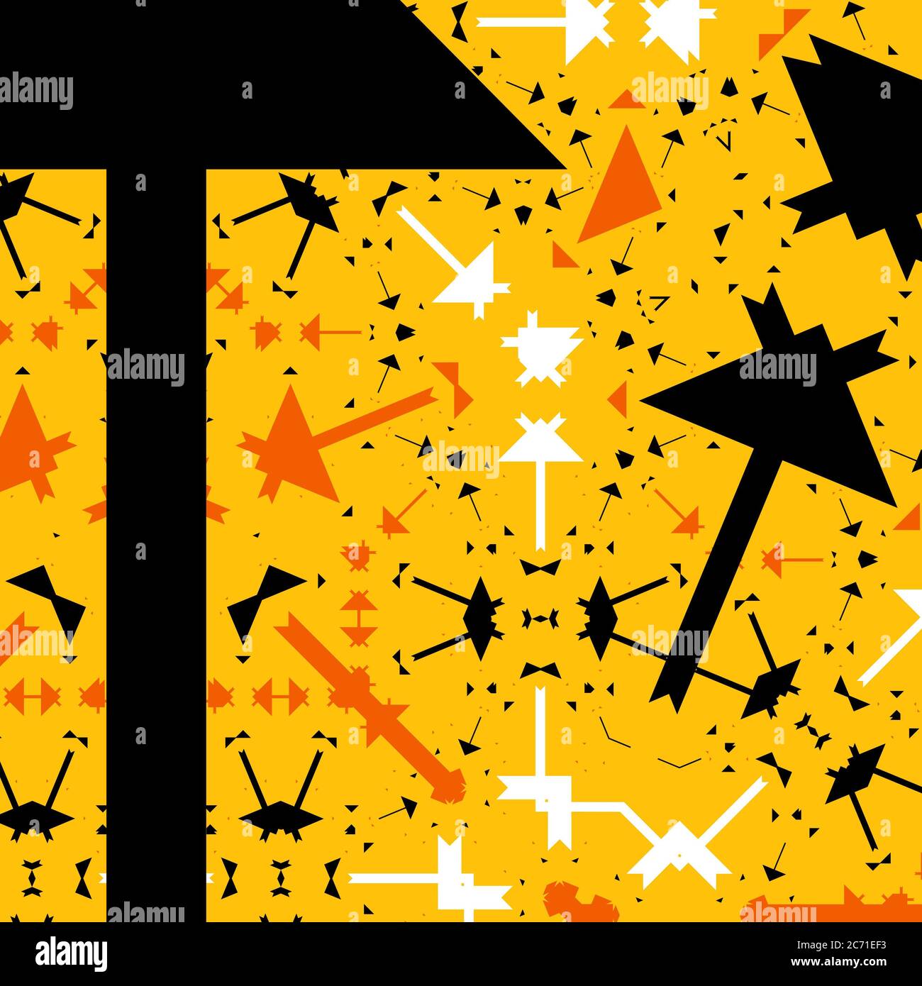 Retro pattern of geometric shapes hi-res stock photography and images ...