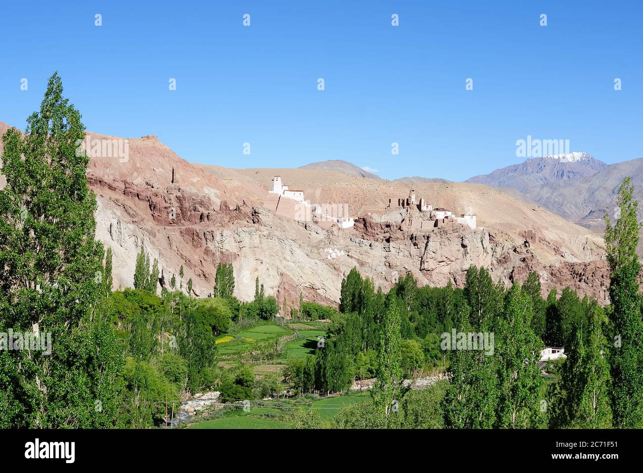 View Basgo monastery and fort, Ladakh, one of more interesting objects ...
