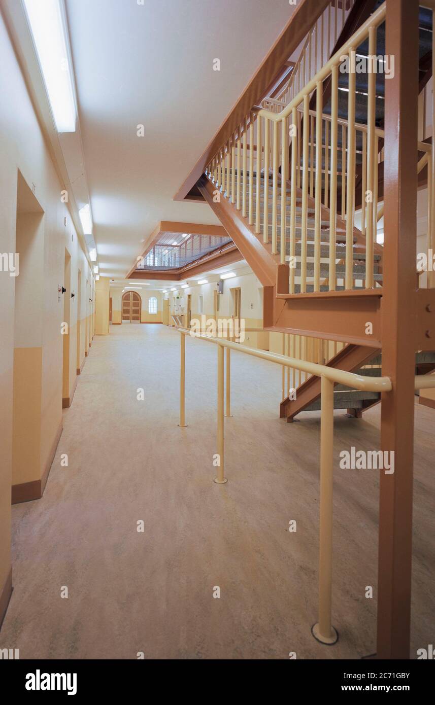 Typical landing in a victorian UK Prison, in 1997 Stock Photo - Alamy