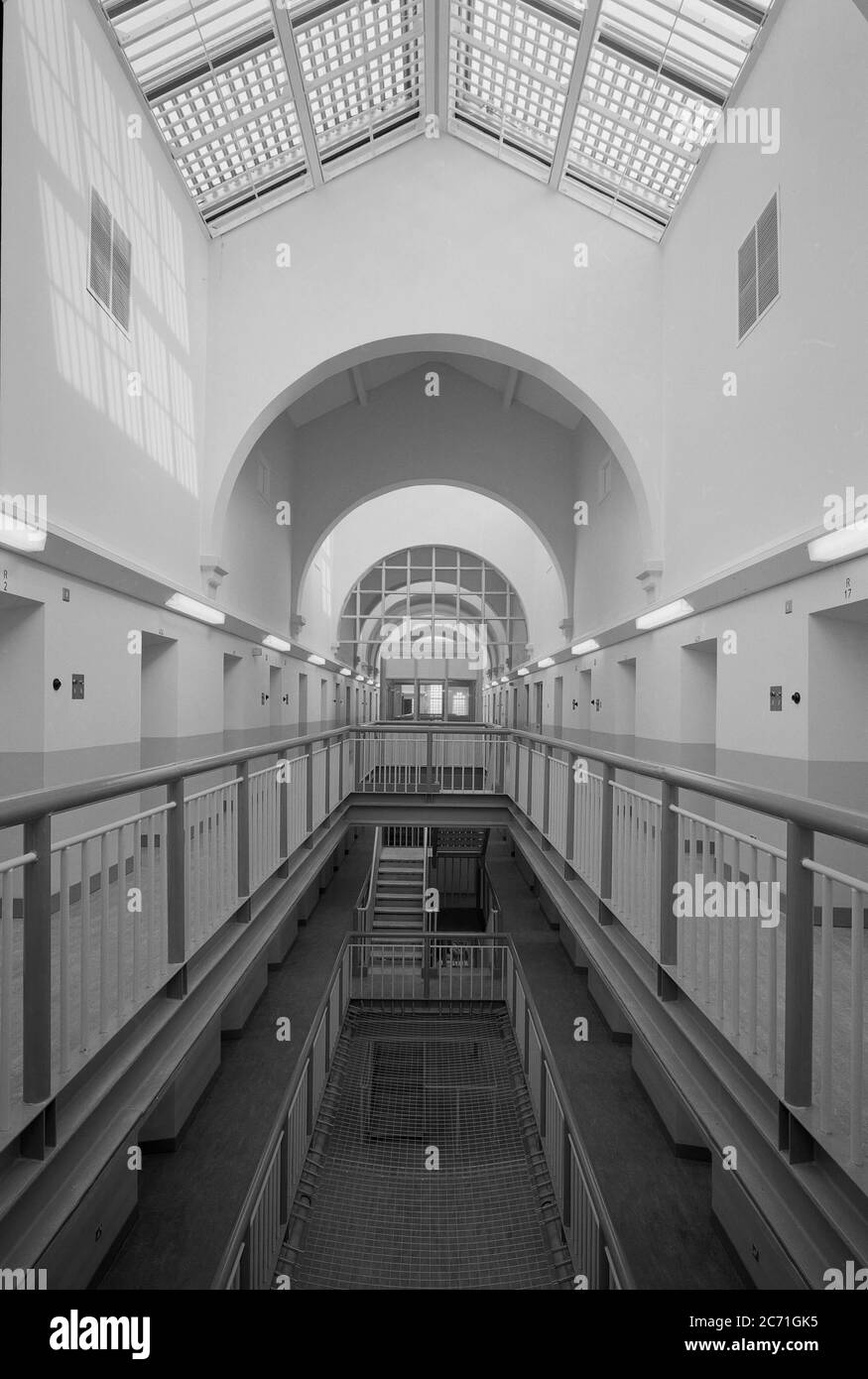 Inside of a prison Black and White Stock Photos & Images - Alamy