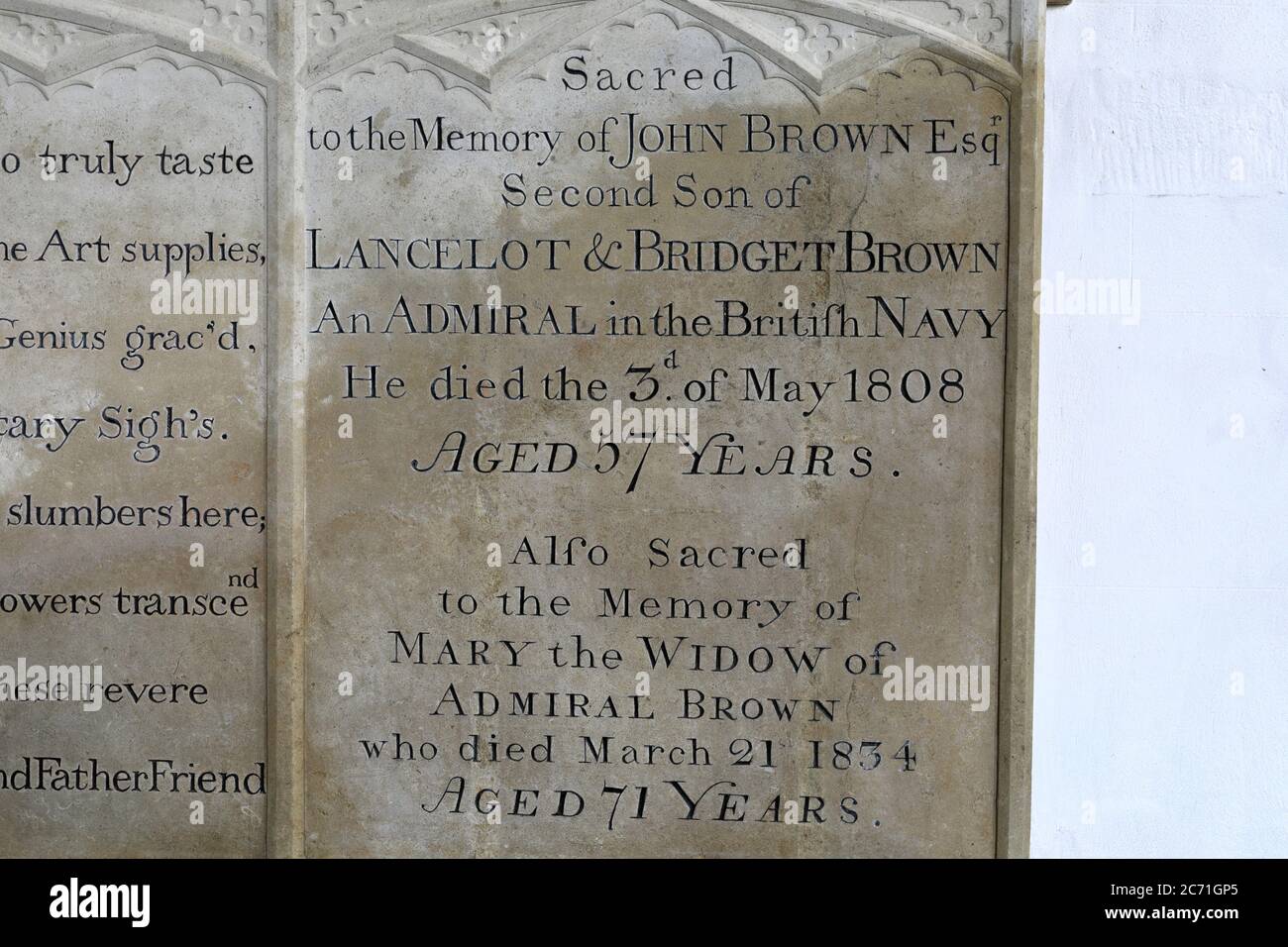 The Lancelot Capability Brown memorial, Church of St Peter and St Paul ...