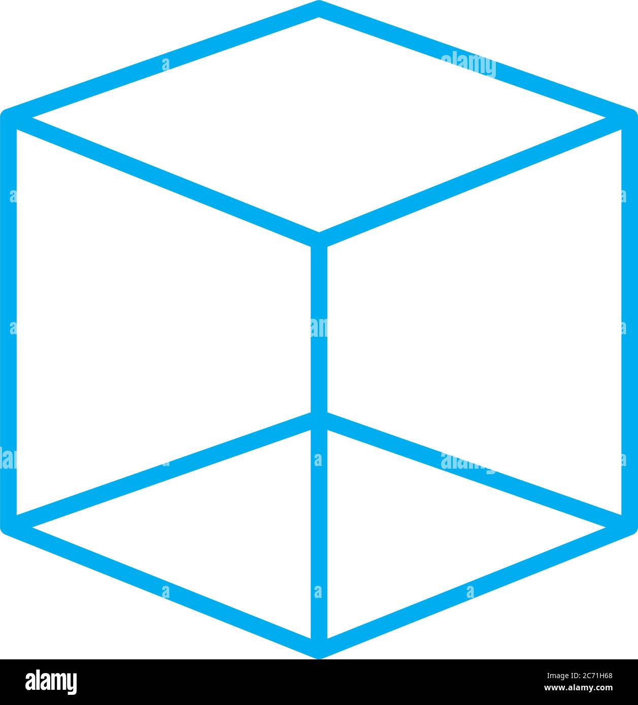 cube geometric figure isolated icon vector illustration design Stock ...