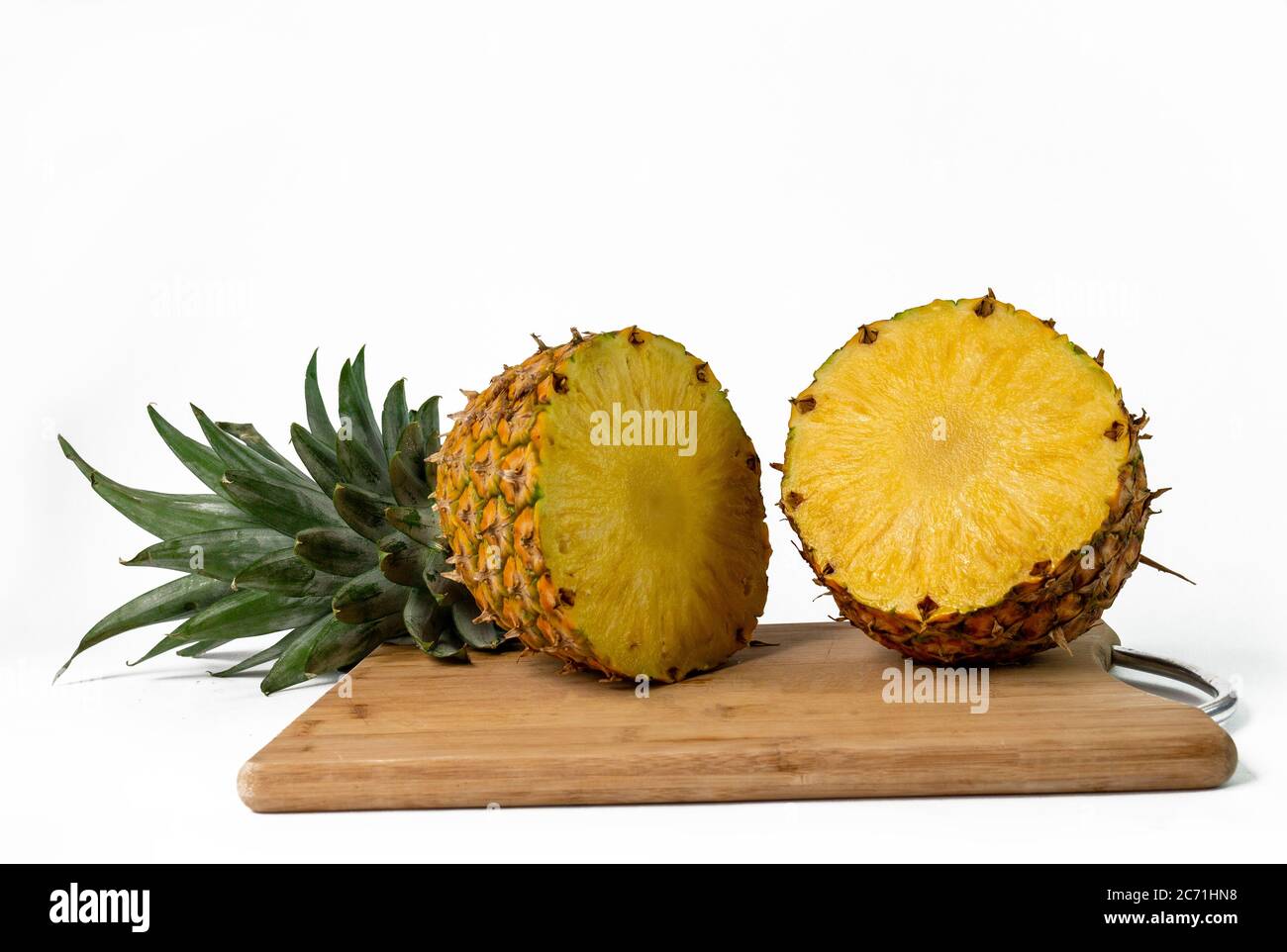 Closeup shot fresh pineapple Cut Out Stock Images & Pictures - Alamy