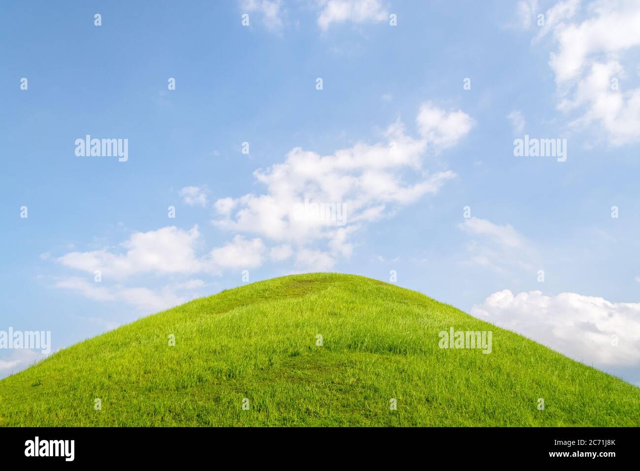 Royal tomb in Daeruengwon, Gyeongju, Korea. Capital city of Silla ...