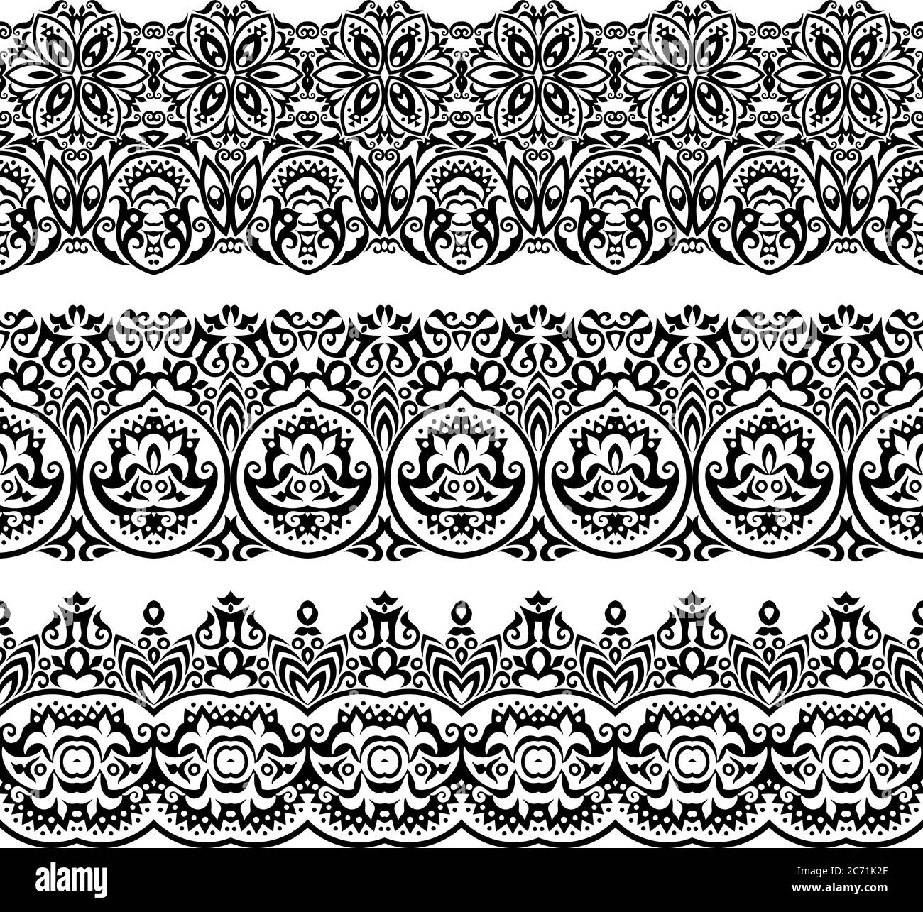 Abstract ethnic nature seamless line art stripes Stock Vector Image ...