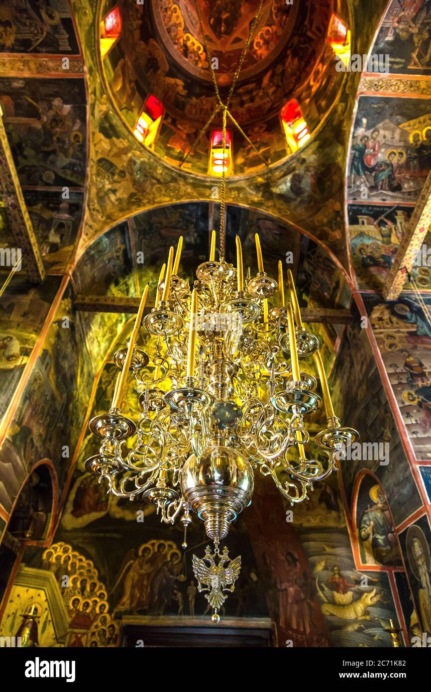 Meteora monastery greece interior hi-res stock photography and images ...