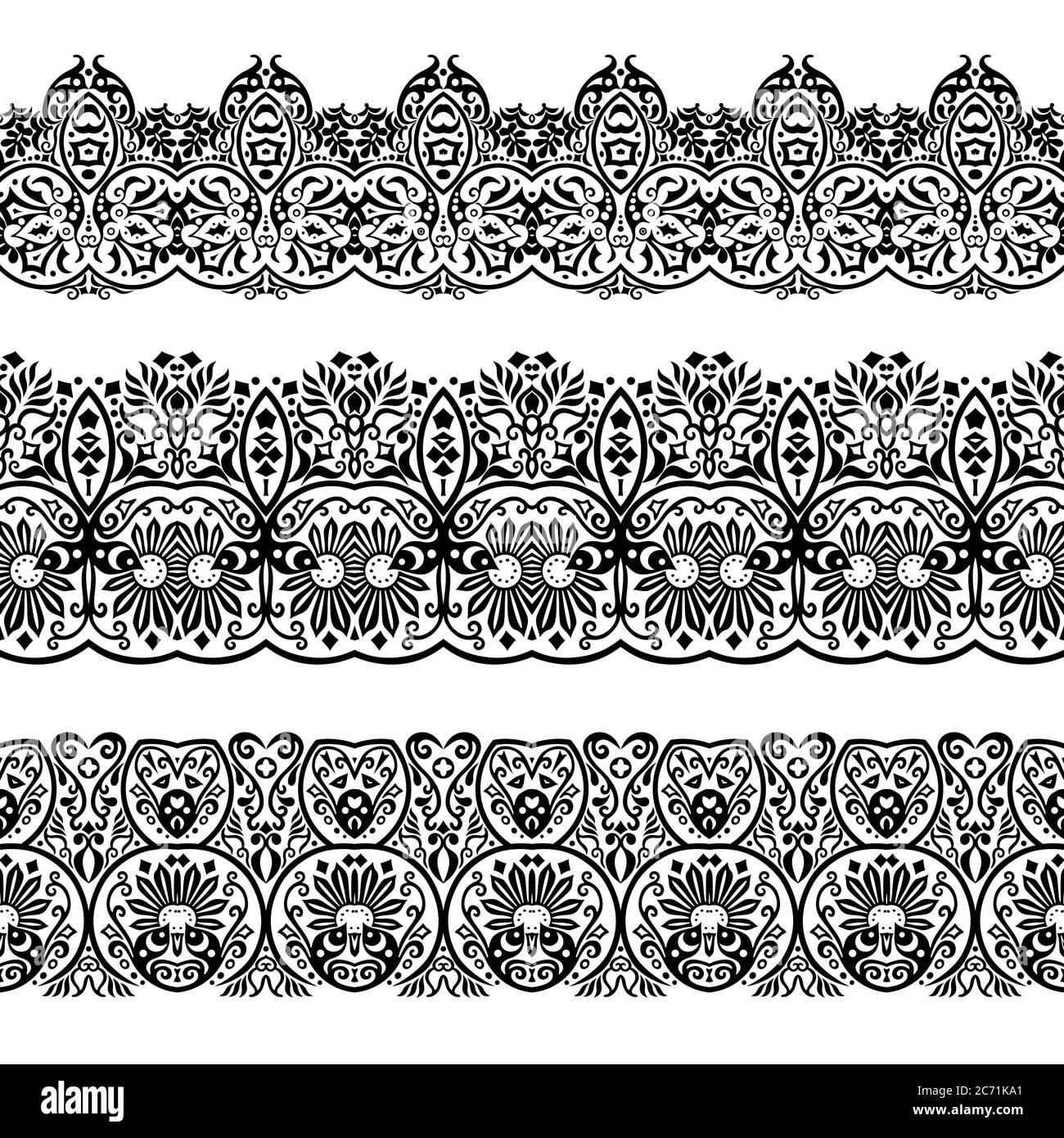 Abstract ethnic nature seamless line art stripes Stock Vector Image ...