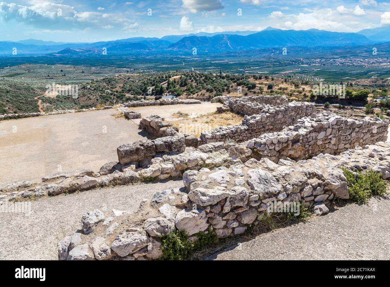 Mycenae greece aerial hi-res stock photography and images - Alamy