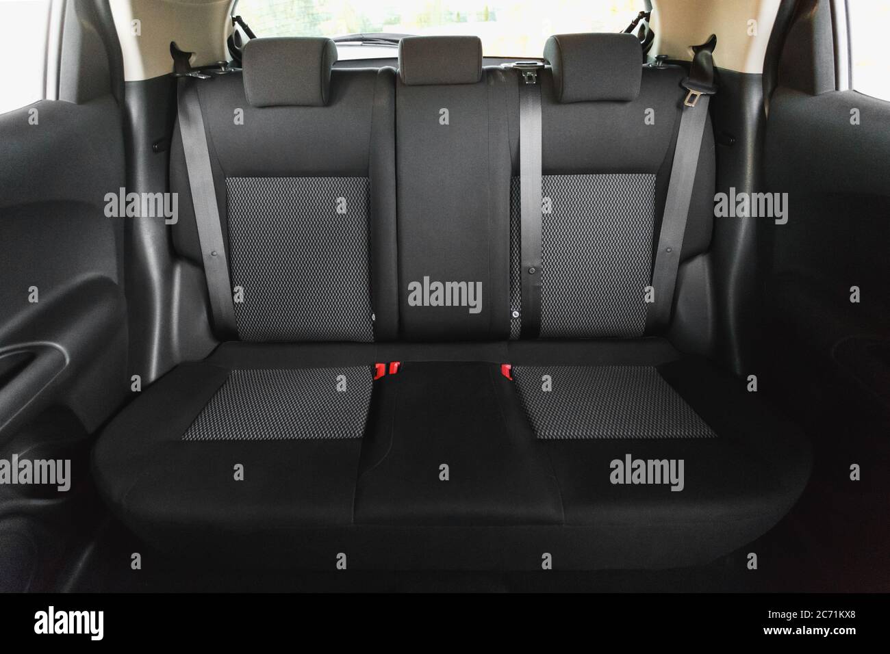Car interior, part of back seats, close Stock Photo - Alamy