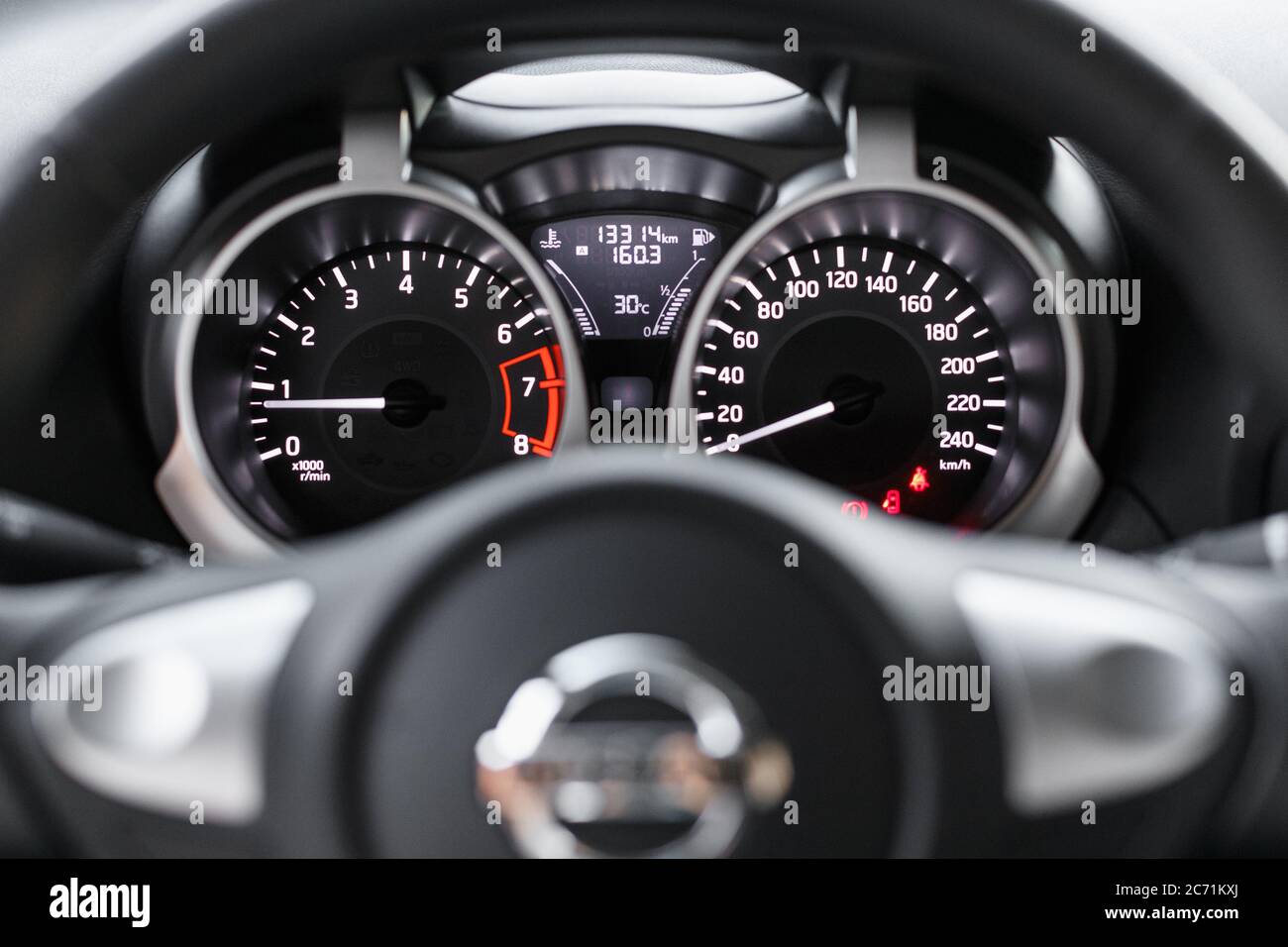 Car dashboard with speedometer hi-res stock photography and images - Alamy