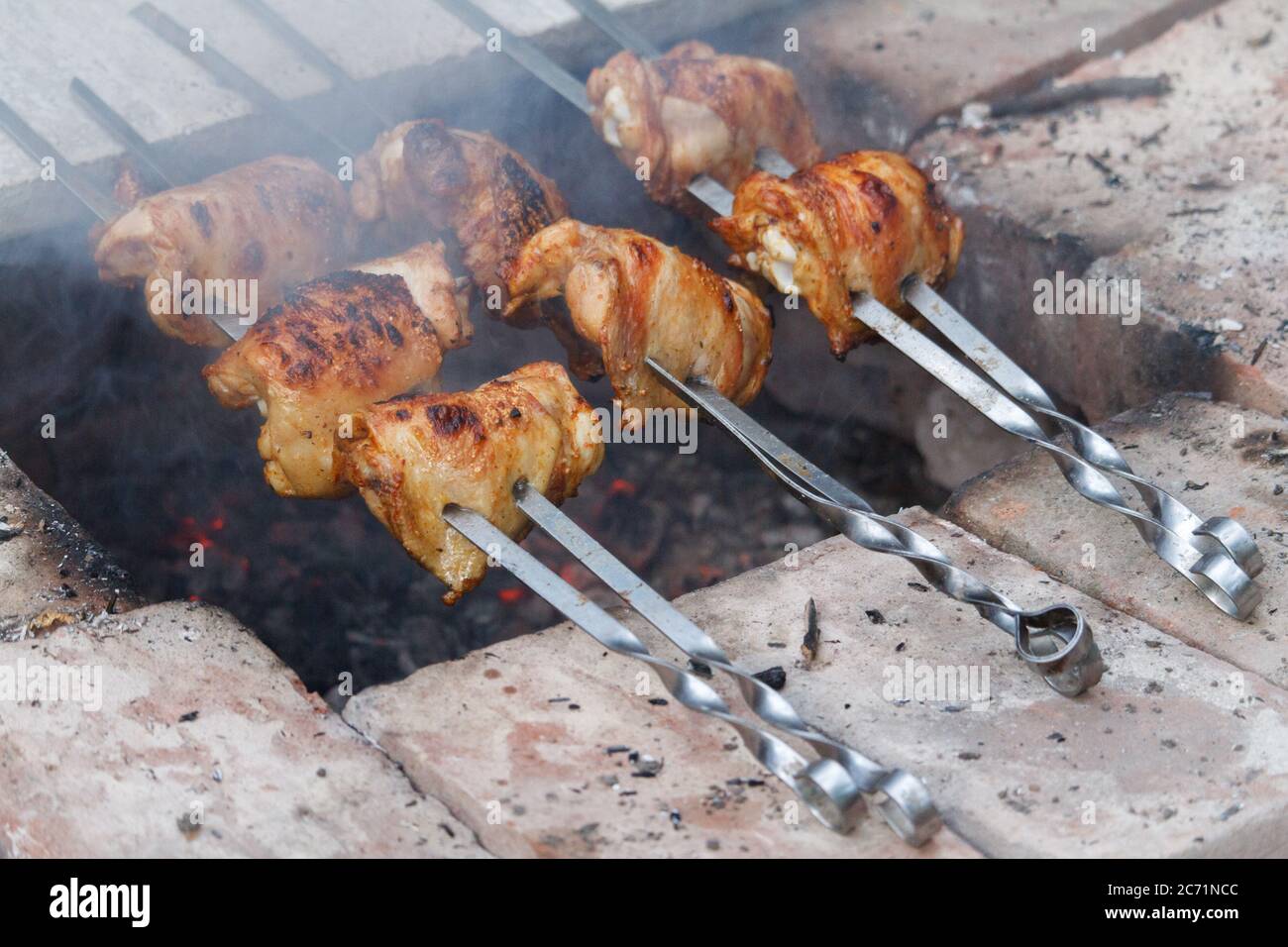 Chicken Wing Skewers High Resolution Stock Photography and Images - Alamy