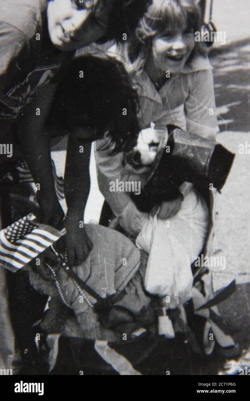 Fine 70s vintage black and white lifestyle photography of a few ...