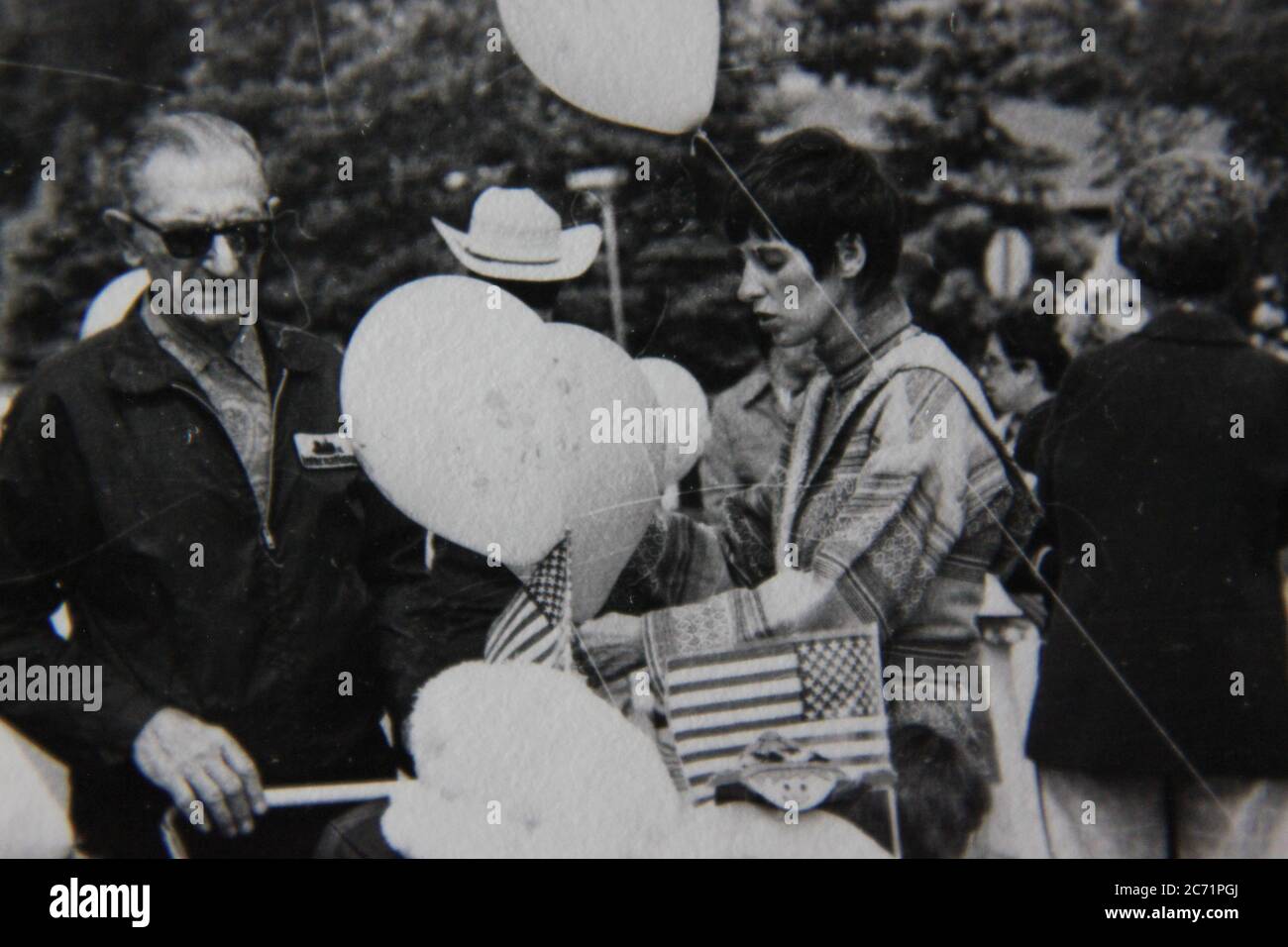 Fine 70s vintage black and white lifestyle photography of a friendly ...