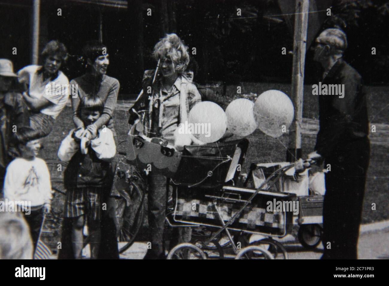 Fine 70s vintage black and white lifestyle photography of a friendly ...
