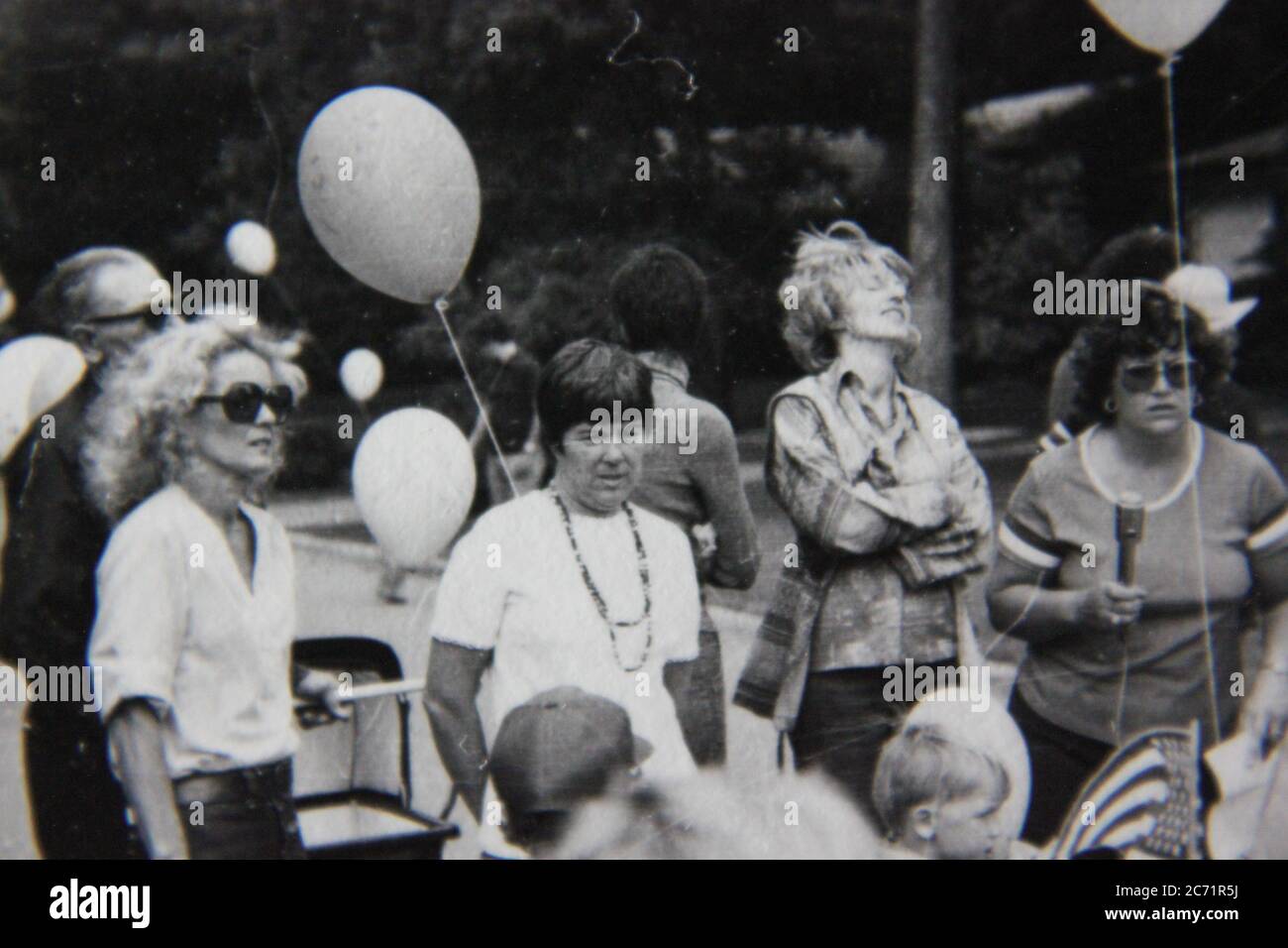 Fine 70s vintage black and white lifestyle photography of a friendly ...