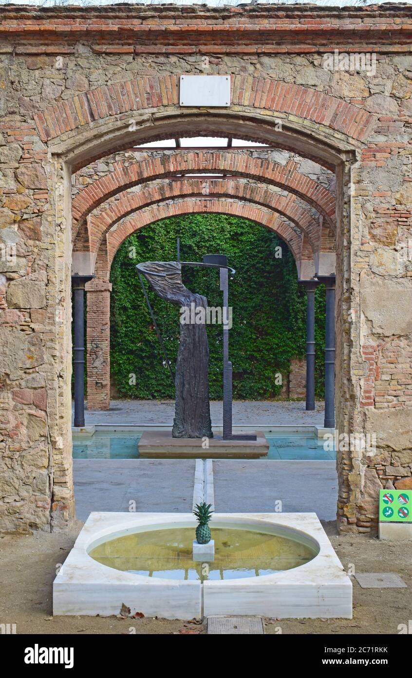 El Clot public park in Barcelona Spain Stock Photo - Alamy