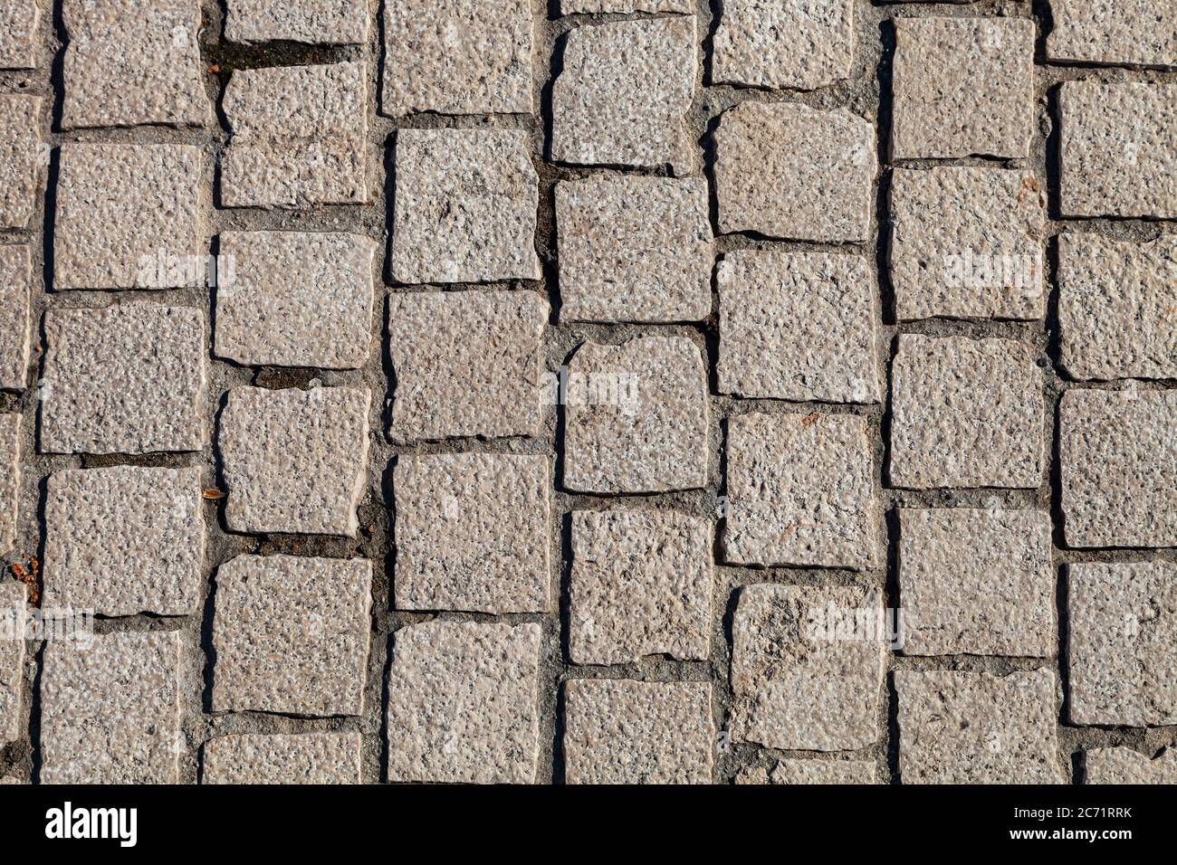 Stone pavement, close up. Gray path in the park, fragment Stock Photo ...