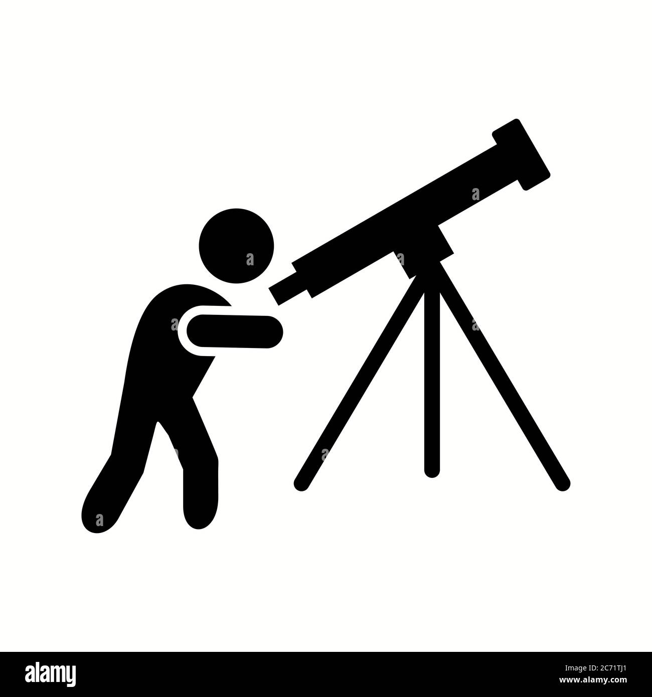 Unique Adjusting Telescope Vector Glyph Icon Stock Vector Image & Art ...
