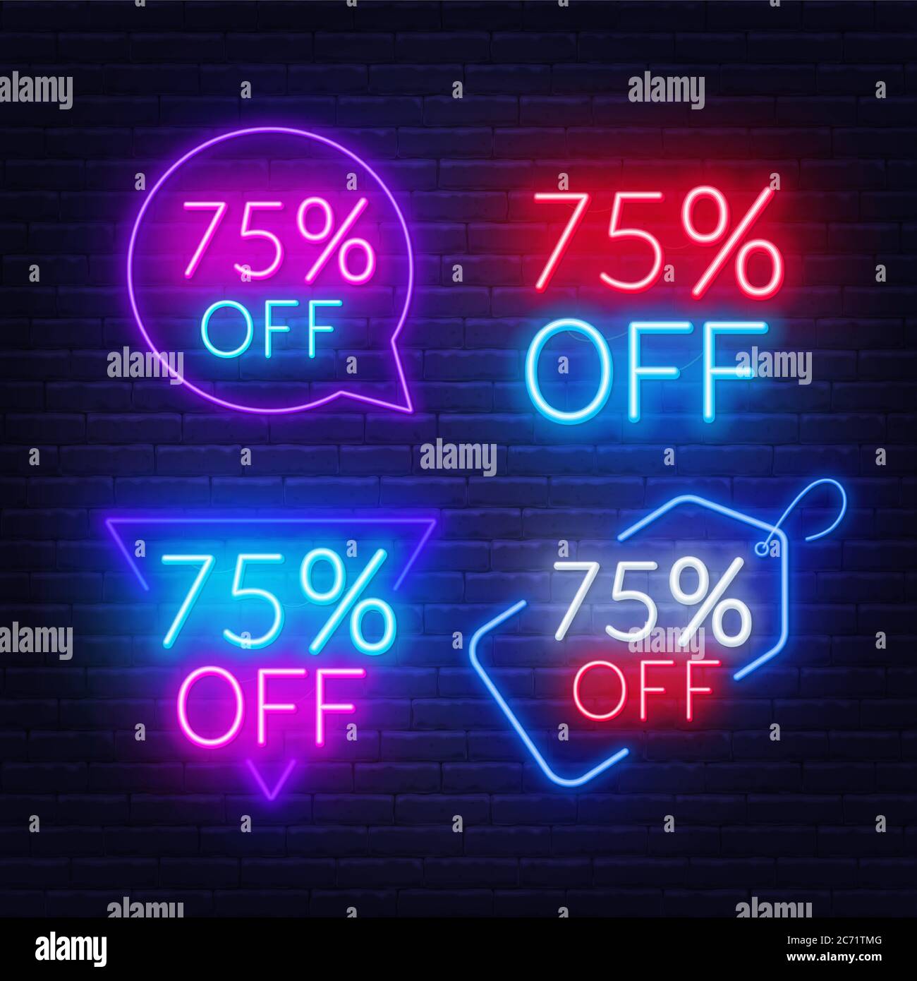 75 percent tag Stock Vector Images - Alamy