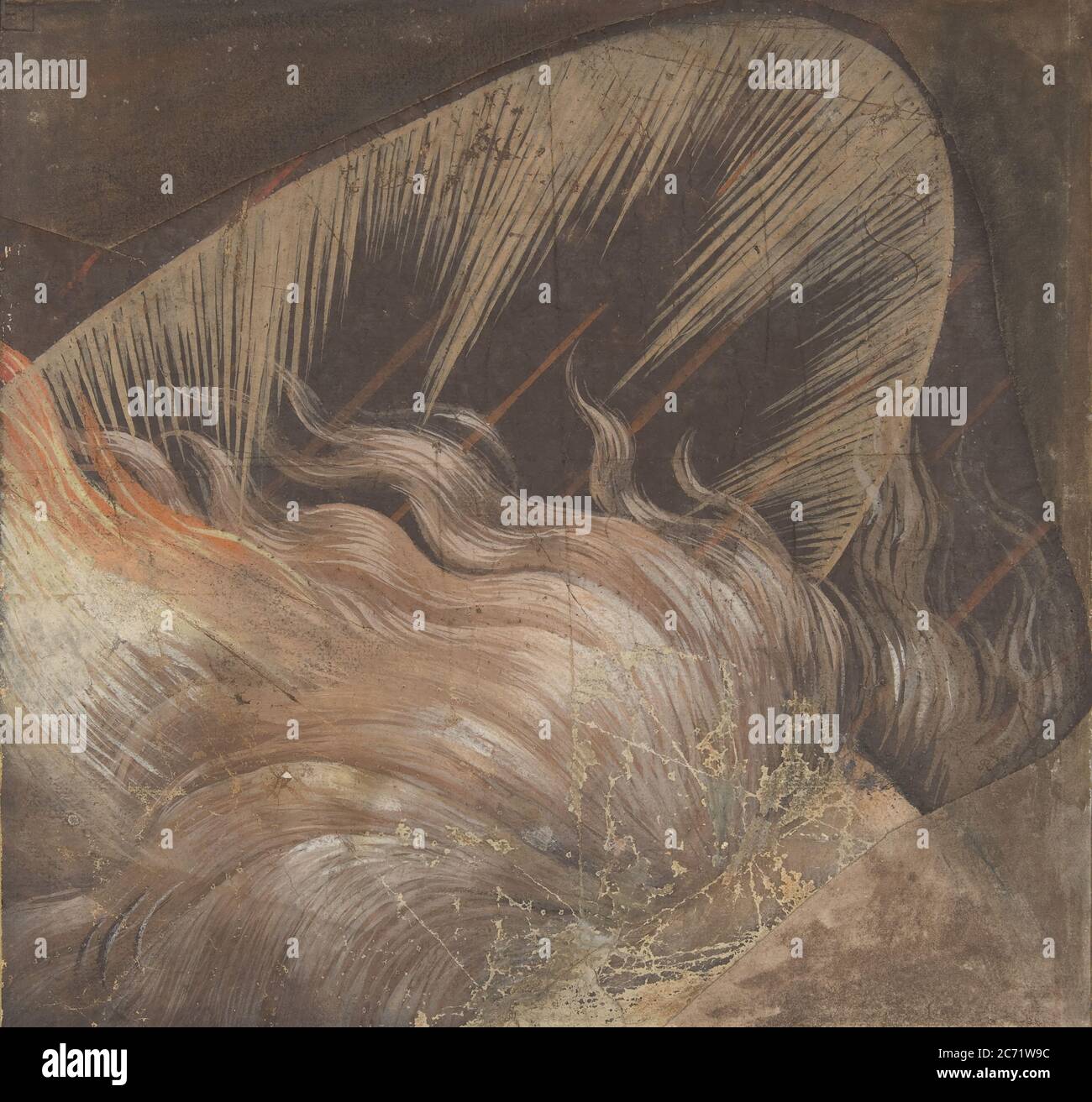 Head of an Apostle Surrounded by a Tongue of Fire and a Nimbus ...