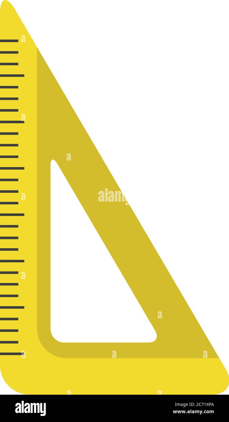 triangle rule supply tool isolated icon vector illustration design ...