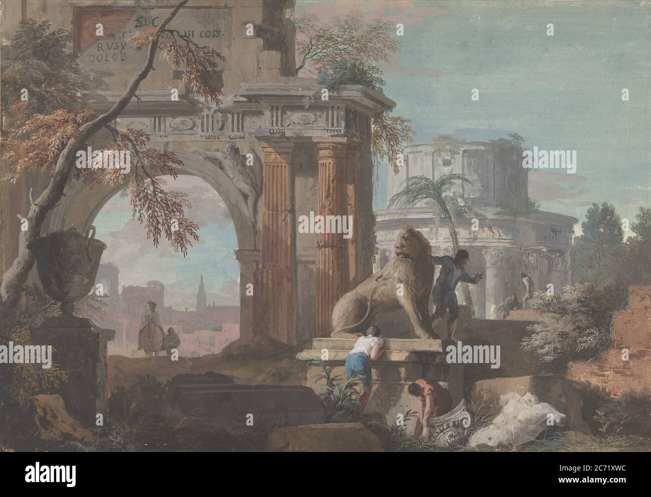 Rome landscape 1700 hi-res stock photography and images - Alamy