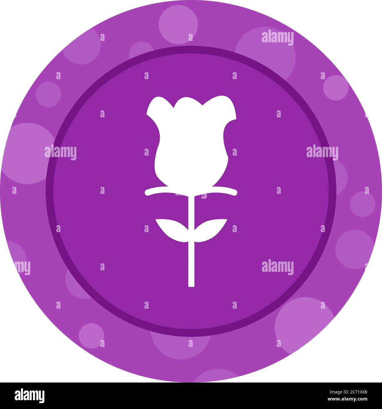 Unique Rose Vector Glyph Icon Stock Vector Image & Art - Alamy