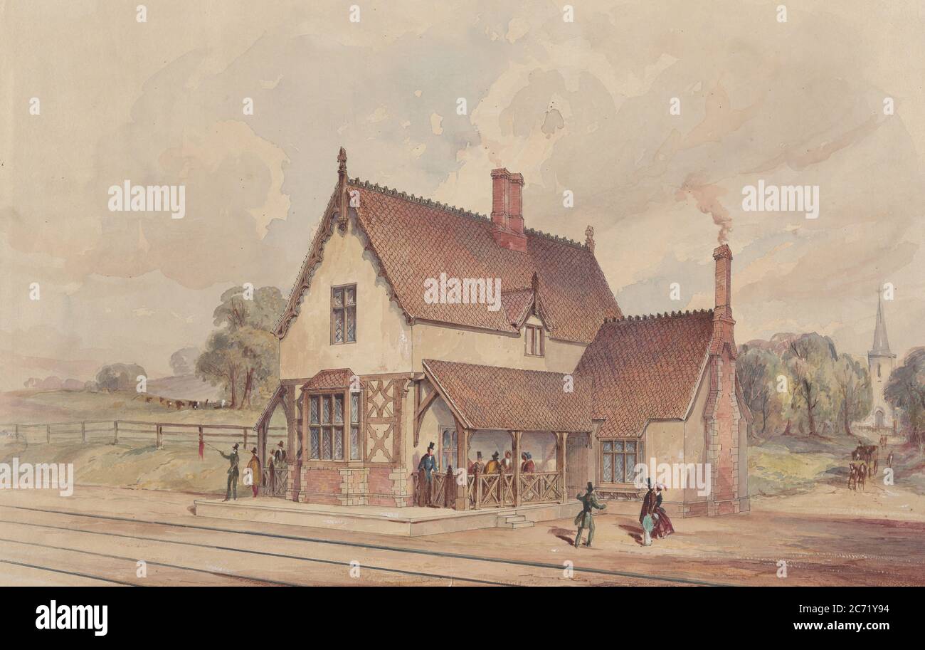 Victorian train drawing hi-res stock photography and images - Alamy