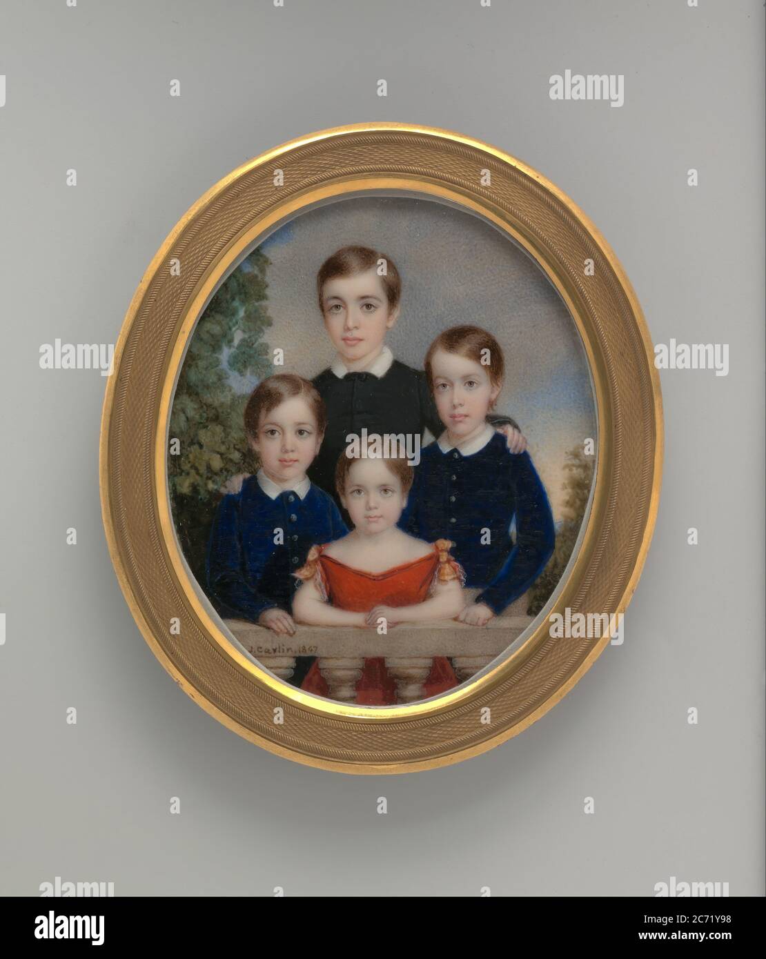 The Allen Children, 1847 Stock Photo - Alamy