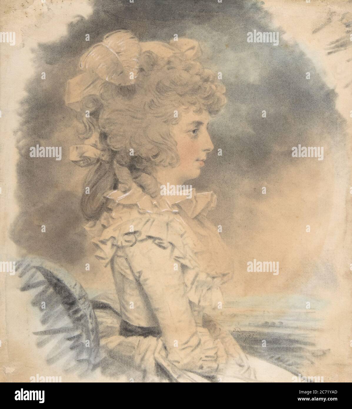 Mrs. Palmer, 1785 Stock Photo - Alamy