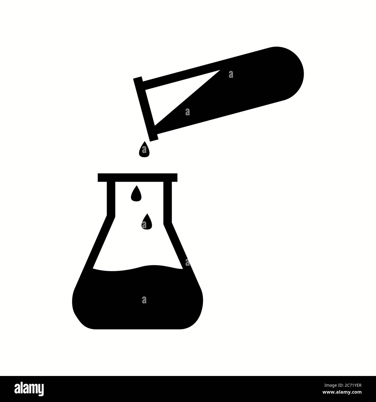 Pouring beaker Stock Vector Images - Alamy