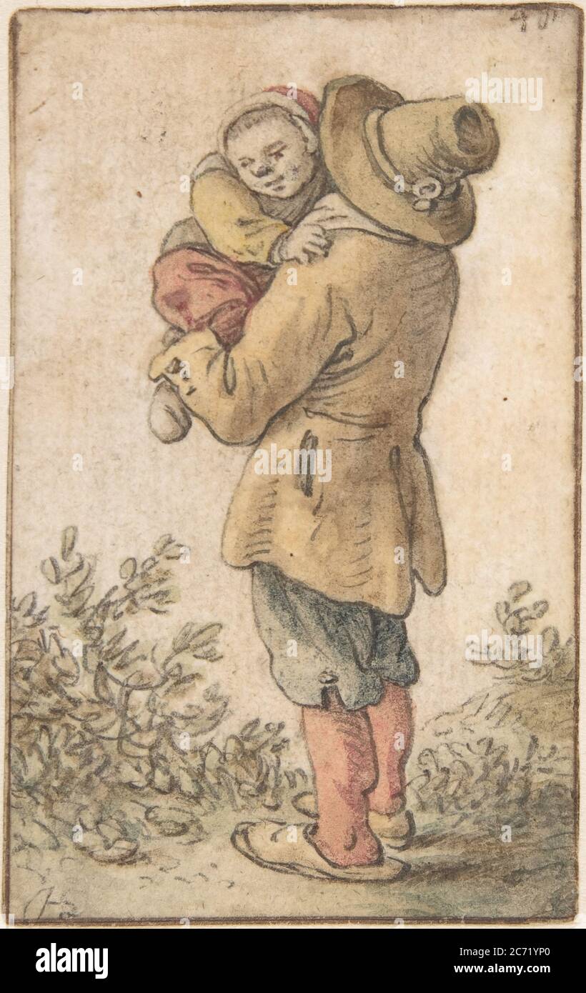 Peasant with Child, 17th century Stock Photo - Alamy