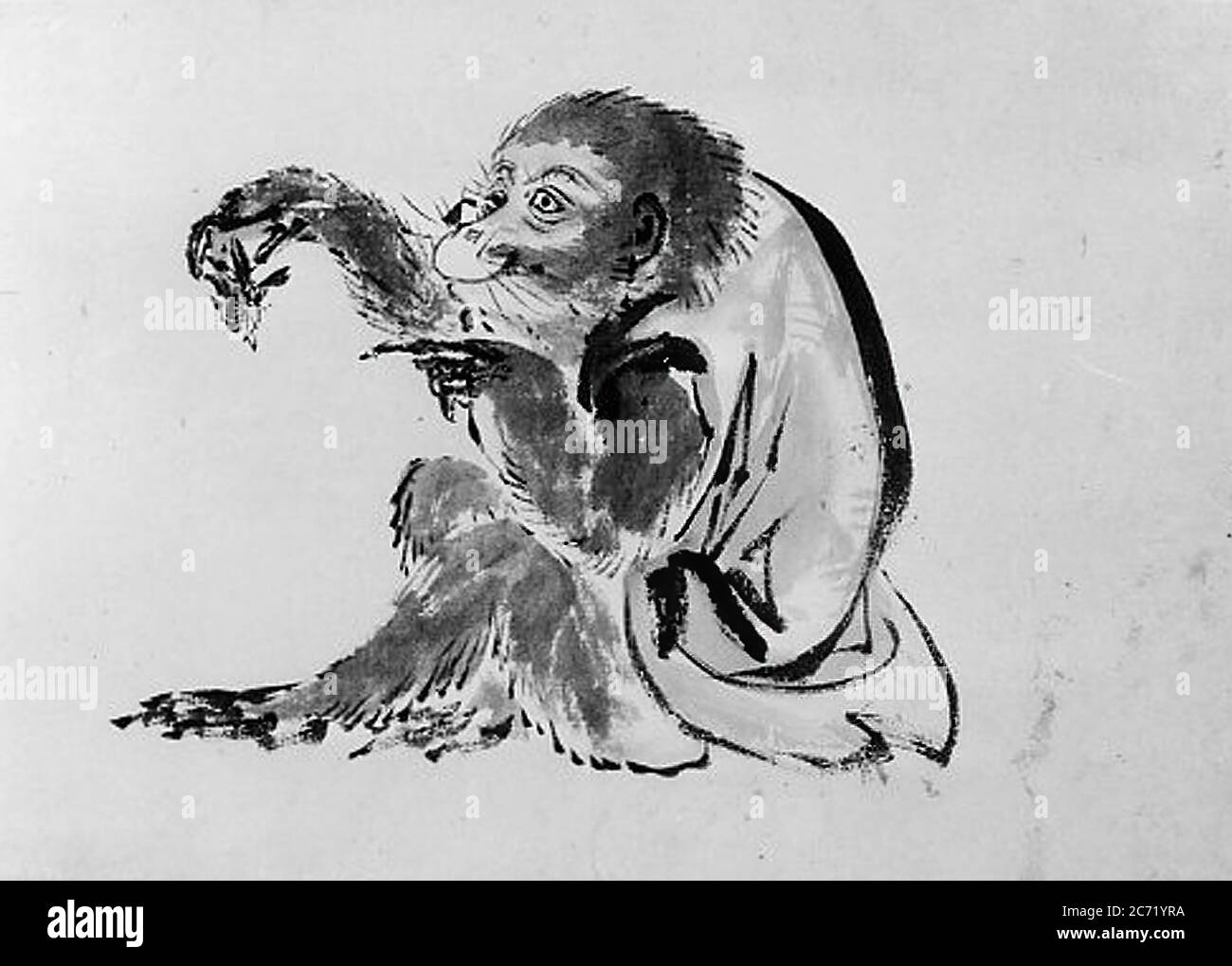 Monkey and Bee, 19th century Stock Photo - Alamy