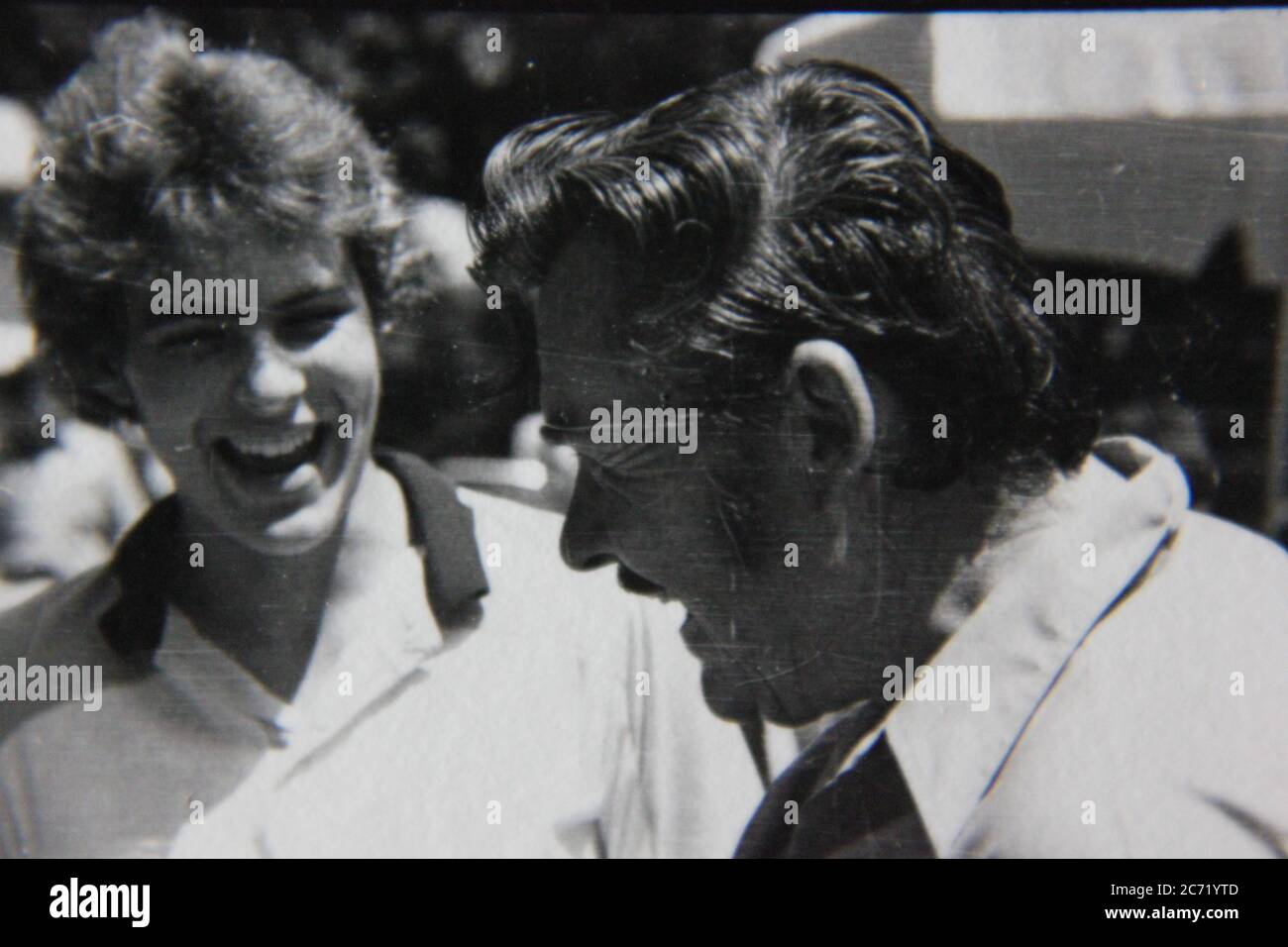 Fine 70s vintage black and white lifestyle photography of neighbors ...