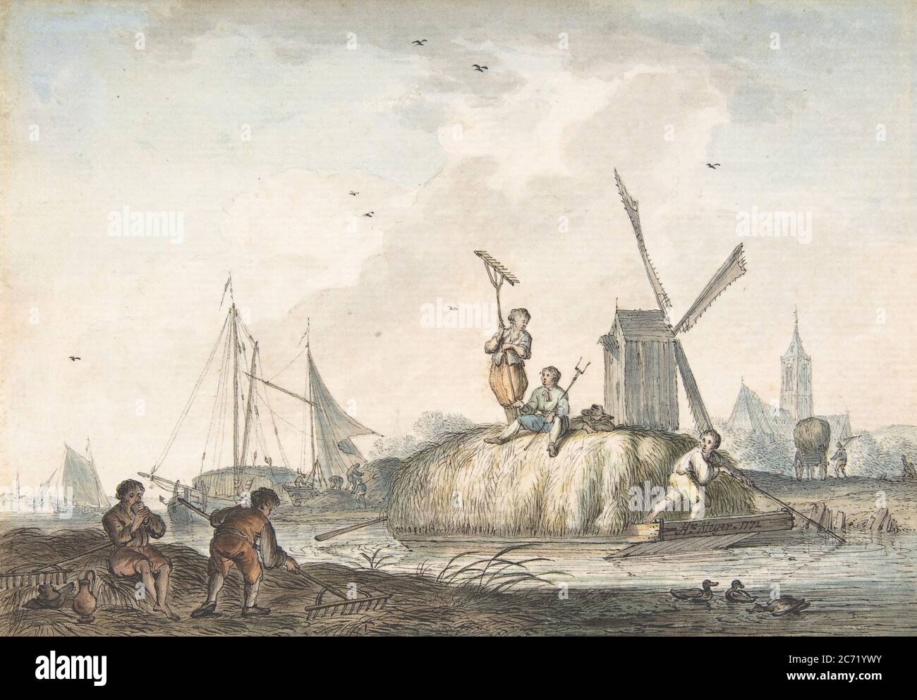 The Twelve Months, 1772 Stock Photo - Alamy